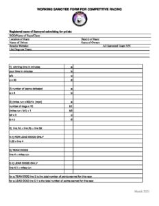 new form racing - Samoyed Club of America